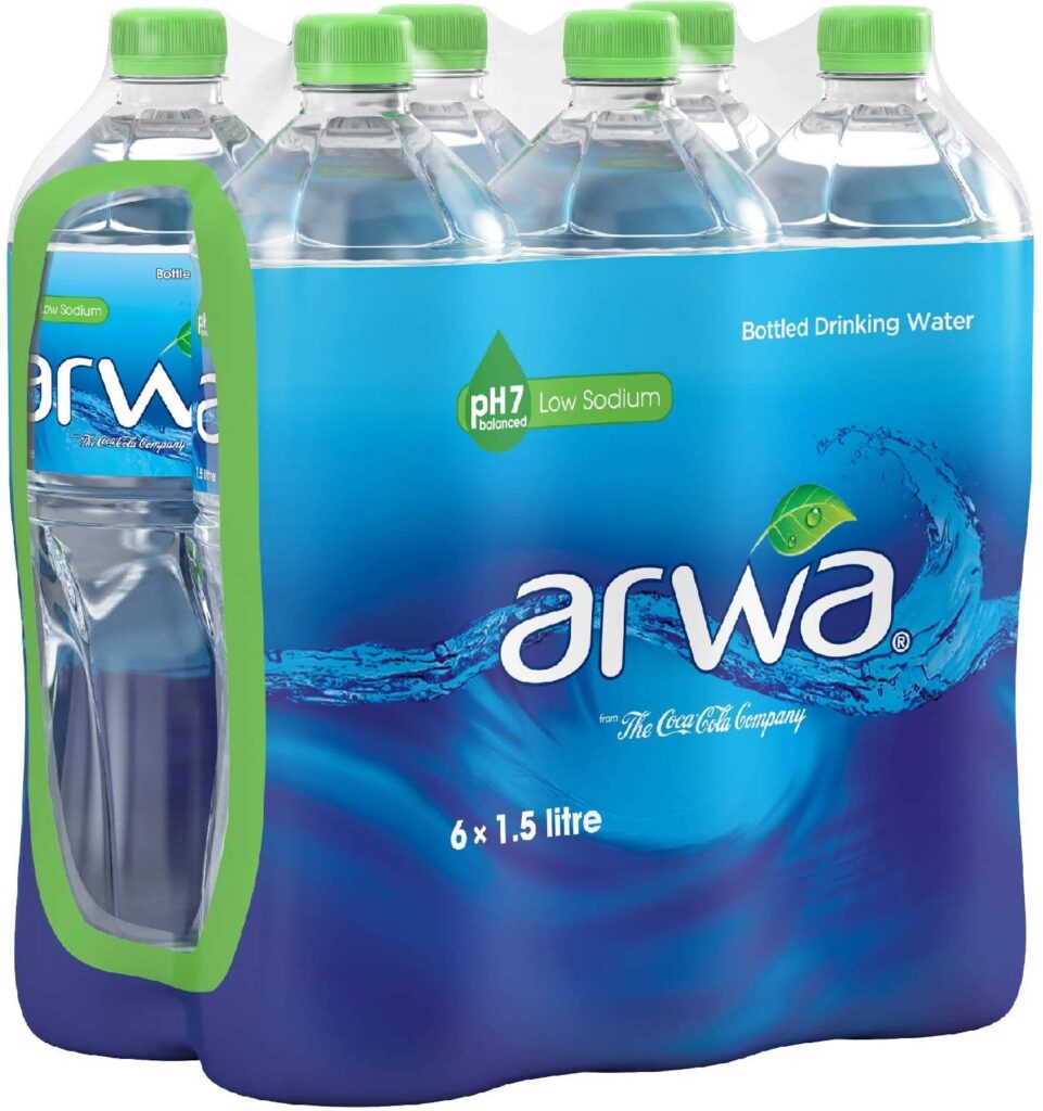 Arwa Bottled Drinking Water - 1.5 Litre (Pack of 6) - My Office Supply