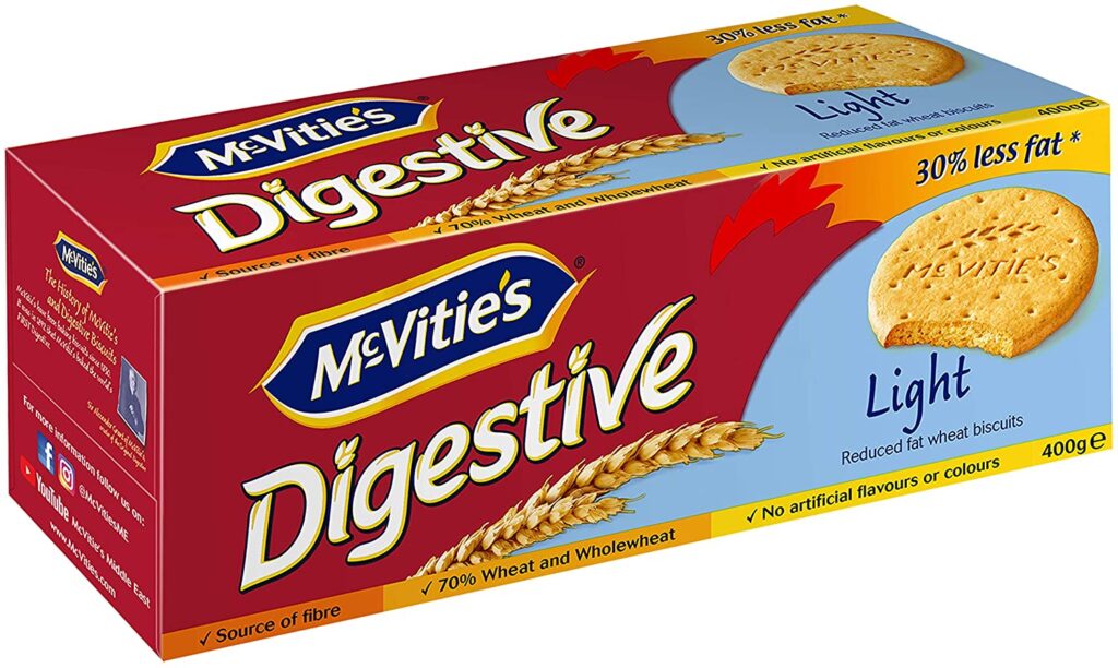 McVitie's Digestive Light Wheat Biscuits - 400gm - My Office Supply