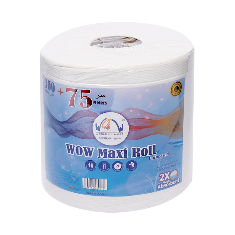 Wow 2 x More Absorbent Maxi Toilet Roll – 375 Mtr - My Office Supply